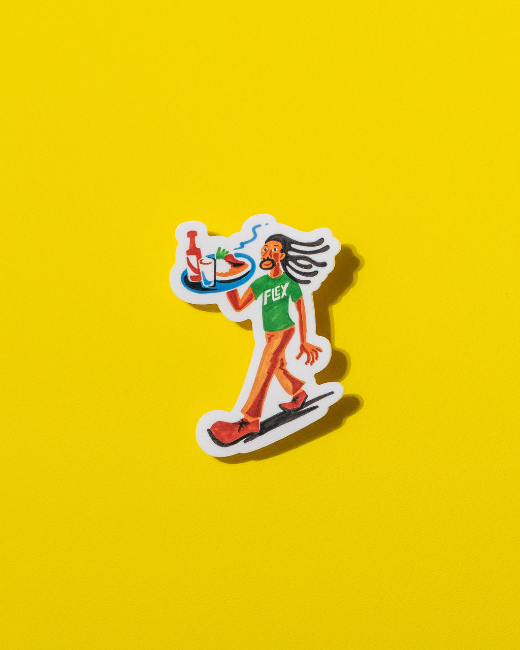 FLEX Sticker Waiter Small(w4.2×h6.5cm) – FLEX BAR AND GRILL